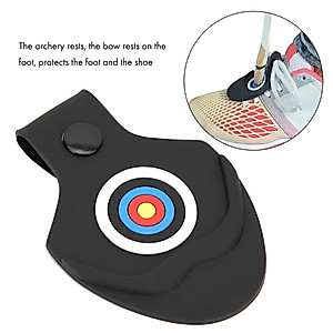 FAMKIT Recurve Bow Limb Protection Archery Rest Rubber Foot Pad Protector Accessories for Outdoor Hunt