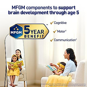Enfamil NeuroPro Baby Formula, Milk-Based Infant Nutrition, MFGM* 5-Year Benefit, Expert-Recommended Brain-Building Omega-3 DHA, Exclusive HuMO6 Immune Blend, Non-GMO, 124.2 oz​