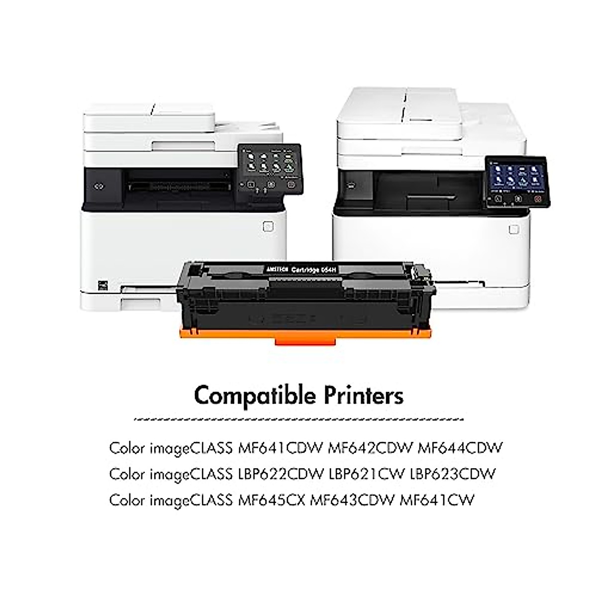 054 054H Toner Cartridges High Yield 4 Pack Compatible Replacement for Canon 054H CRG054H Color ImageCLASS MF642Cdw MF644Cdw MF641Cw LBP622Cdw LBP620 Laser Printer |Black Cyan Magenta Yellow|