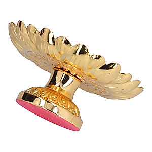 Decorative Tray Decor, Small Decorative Tray High Capacity Delicacy Offering Bowl Decorative Plate for Placing Fruit Worship Buddha(press 7 Inch Lace Heavy Fruit Plate)