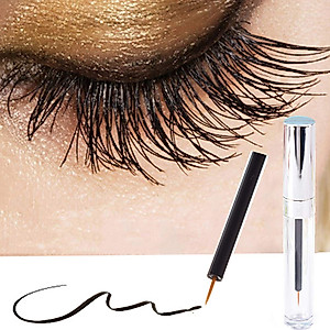 8ml Mascara Tube Empty and Wand Eyelash Cream Container Bottle 7ml Transparent Empty Mascara and Eyeliner Tubes with Rubber Inserts and Funnels Set for Castor Oil DIY Mascara（Silver, Black)