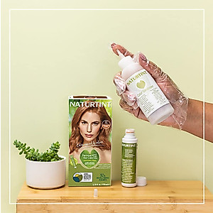 Naturtint Permanent Hair Color 7C Terracotta Blonde (Pack of 1), Ammonia Free, Vegan, Cruelty Free, up to 100% Gray Coverage, Long Lasting Results