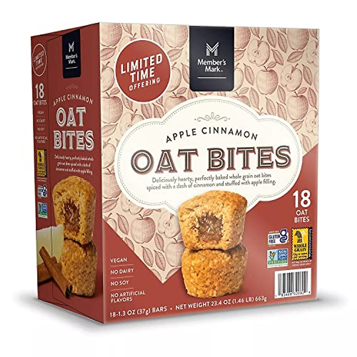 Generic Members Mark Apple Cinnamon Oat Bites (18 pk.)