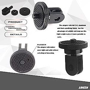 Niewalda Aluminum Camera Tripod Mount Adapter,2pcs ¼-20 Conversion Adapter for Tripod, Suitable for GoPro Hero/Sony/ Insta360 X3/ Sjcam/Action Camera and Other Standard 1/4 inch Accessories