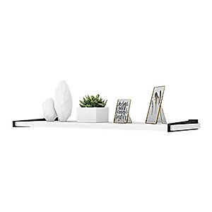 XDD Floating Shelf Light Luxury Marble Shelf Metal Bracket Bathroom Storage Kitchen Wall Shelf Bathroom Wall in-line Partition Multiple Colors