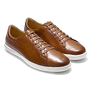 Cole Haan Men's Grand Crosscourt Ii Sneaker, TAN LEATHER BURNSH, 10