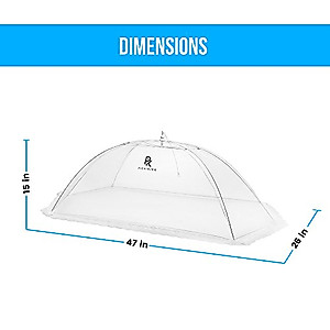 (3 Pack) PicniKing Picnic Food Covers for Outside | Food Tents/Food Covers for Outdoors Mesh Screen | Outdoor Food Covers to Keep Bugs Away | Mesh Food Covers for Outdoors | Food Nets for Outdoors