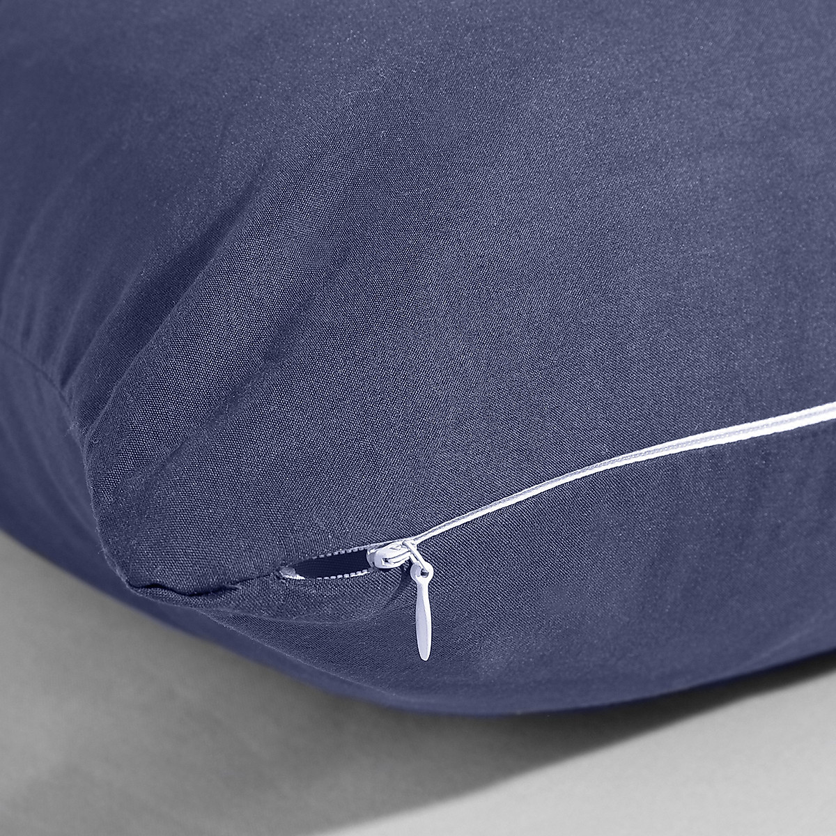 EVOLIVE Ultra Soft Microfiber Body Pillow Cover/Pillowcases 21"x54" with Hidden Zipper Closure (21"x54" Body Pillow Cover, Navy)