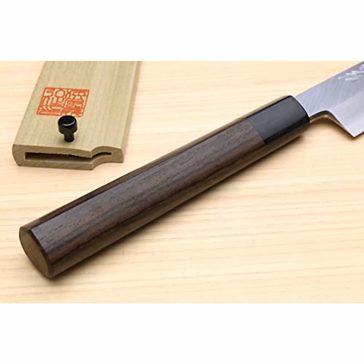 Yoshihiro Shiroko High Carbon Steel Kasumi Yanagi Rosewood Handle Sushi Sashimi Chef Knife (10.5'' (270mm))