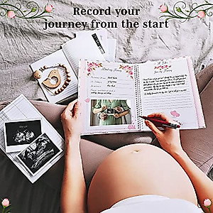 Baby Book Memory – Keepsake Album Baby Girl First 5 Year Events Pregnancy to Age 5 – Pink