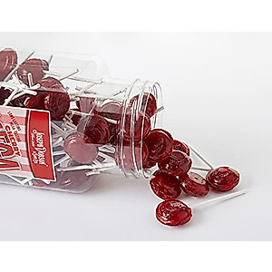 Joseph Dobson & Sons Cherry Lollies, Unwrapped, 1990 g, Pack of 90
