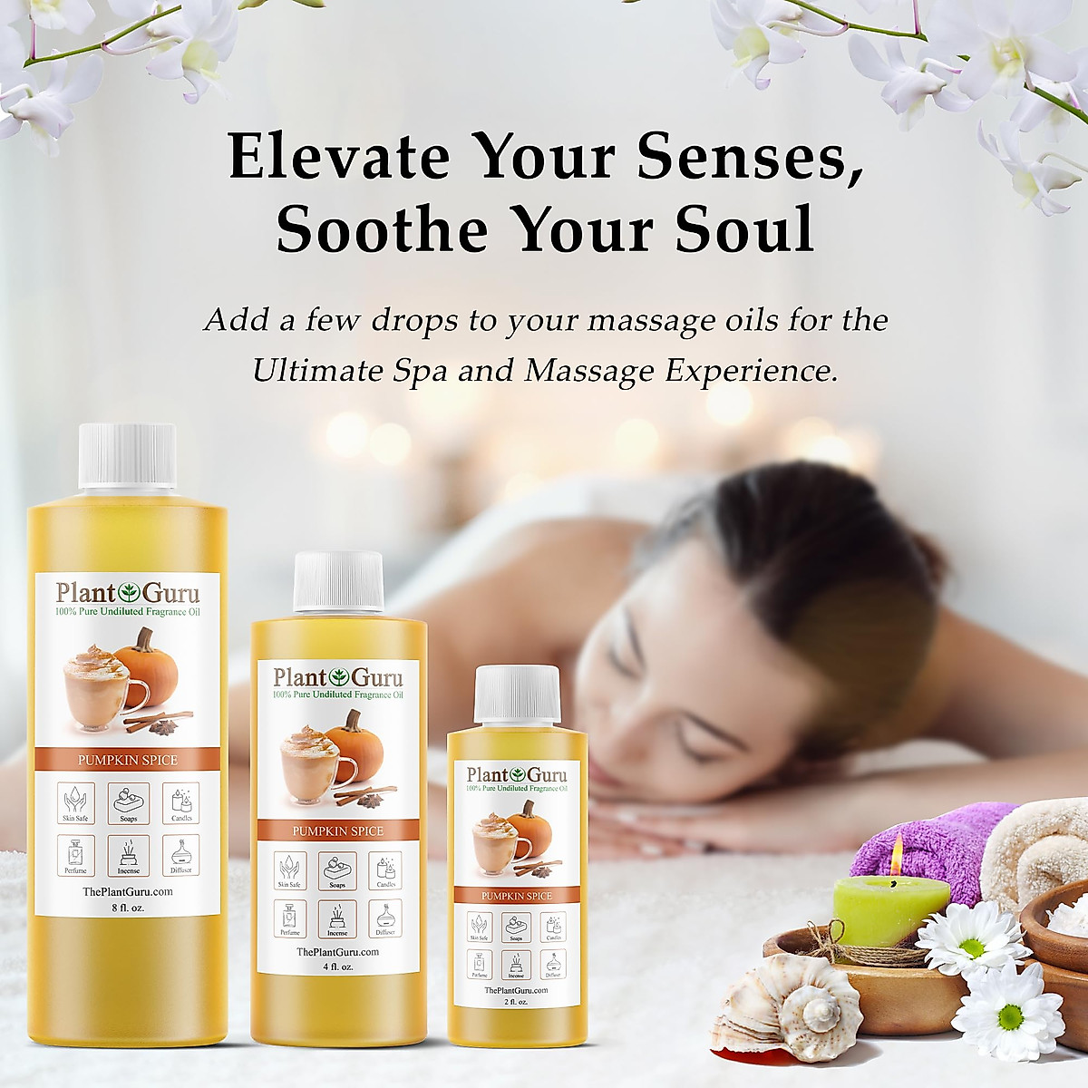 Pumpkin Spice Fragrance Oil, 4 fl. oz., Scented Oil for DIY Soap Making, Candles, Bath Bombs, Potpourri, Reed Diffusers, Aromatherapy, and More