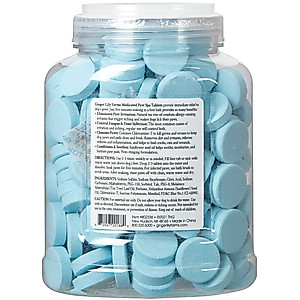 Ginger Lily Farms Dog & Pet Formula Medicated Paw Spa Tablets, 100% Pet Safe & Cruelty-Free, 165-Count