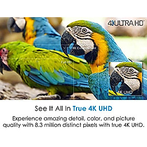 Optoma UHD52ALV Voice Assistant-Compatible DLP Projector for Lights-On Viewing, 3500 Lumen, 3840x2160