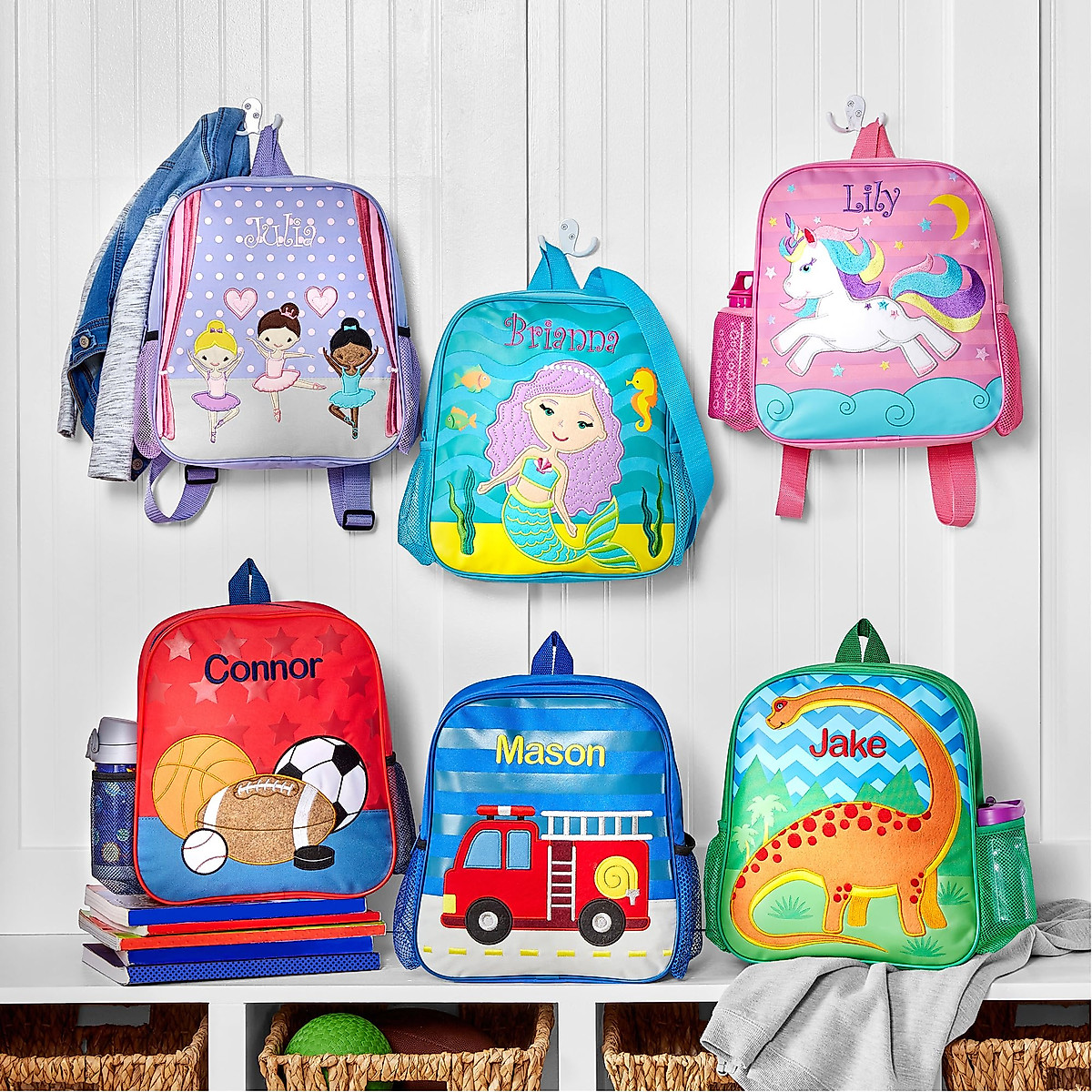 Let's Make Memories Personalized Just For Me Backpack - Back to School - Kid’s Backpack - Tote School Supplies - For School, Sleepovers - Ballerina Design - Customize Name