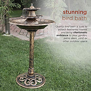 Alpine Corporation TEC106-BZ Alpine Floor Fountain, 35", Bronze