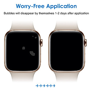 JETech Screen Protector Compatible with Apple Watch SE (2022/2020) /Series 6 5 4 40mm, TPU HD Clear Full Coverage Film, 3-Pack