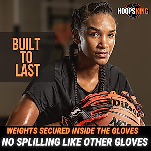 HOOPSKING Hoop Handz Weighted Basketball Dribbling Gloves