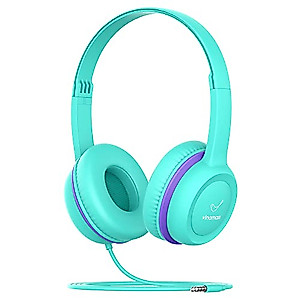 vinamass Kids Headphones, Ear Headphones for Kids, Wired Headphones with Safe Volume Limiter 85dB, Adjustable and Flexible for Kids, Boys, Girls,Suit for School Classroom Students Teens Children