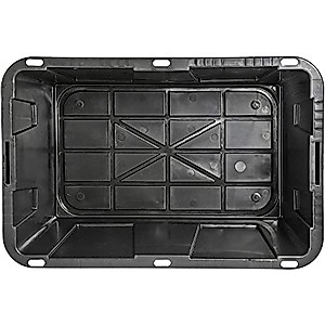 GREENMADE 27 Gallon Black & Yellow Storage Container (1-Pack)