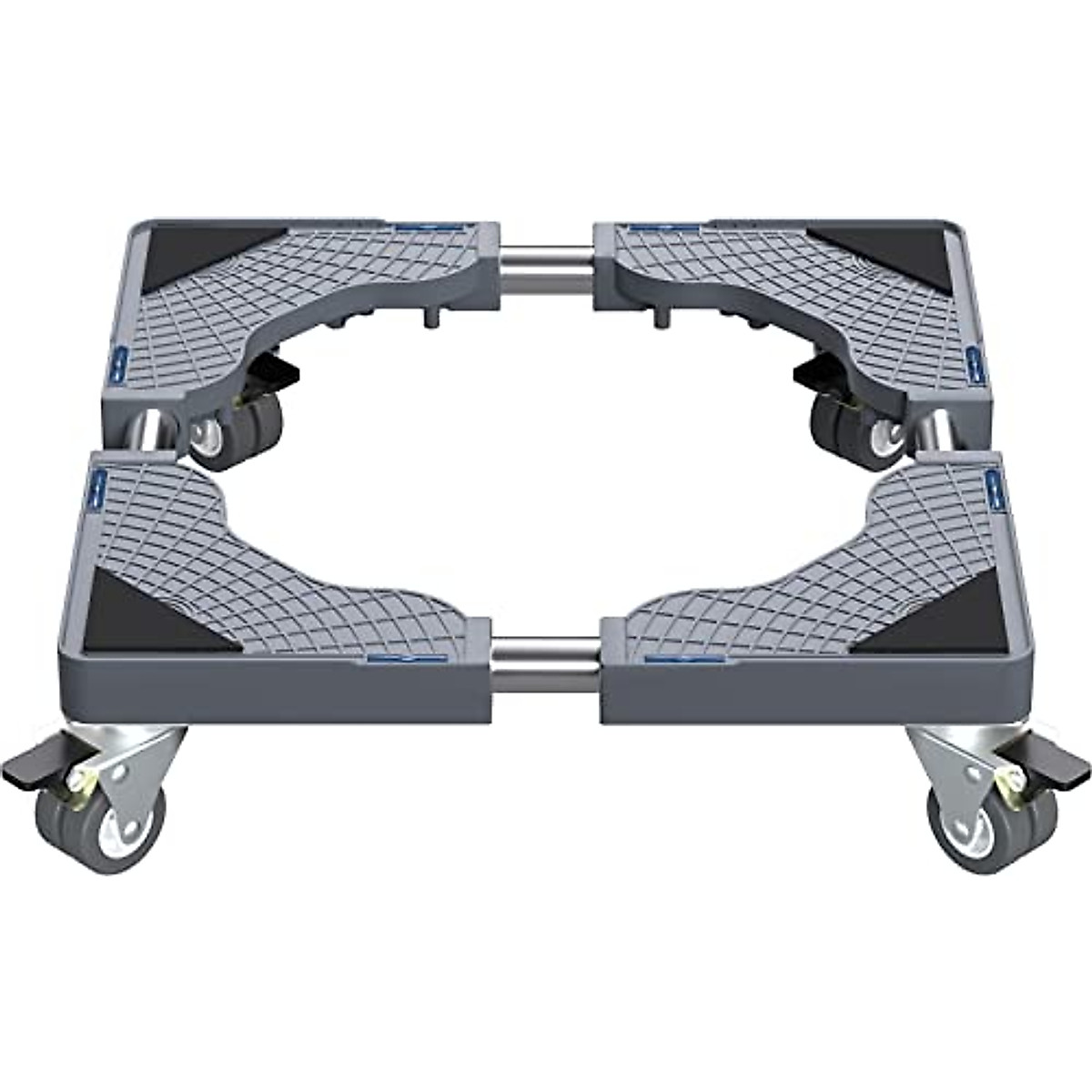 Lufia Furniture Dolly, Indoor Plant Stand, Mini Fridge Stand with 4 Locking Wheels, Adjustable Appliance Dolly Cart for Mini Fridge, Washing Machine, Refrigerator, Moving Cart, Roller Laundry Pedestal