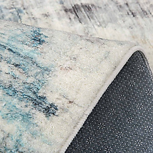 Cinknots Rugs Modern Soft Abstract Area Rugs for Living Room/Bedroom/Kitchen & Dining Room,Medium Pile Home Decor Carpet Floor Mat (Grey 9, 3' 11" x 5' 3" Rectangular)