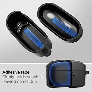 Spigen Rugged Armor Designed for Sony WF-1000XM5 Case Cover (2023) Durable Protection - Matte Black