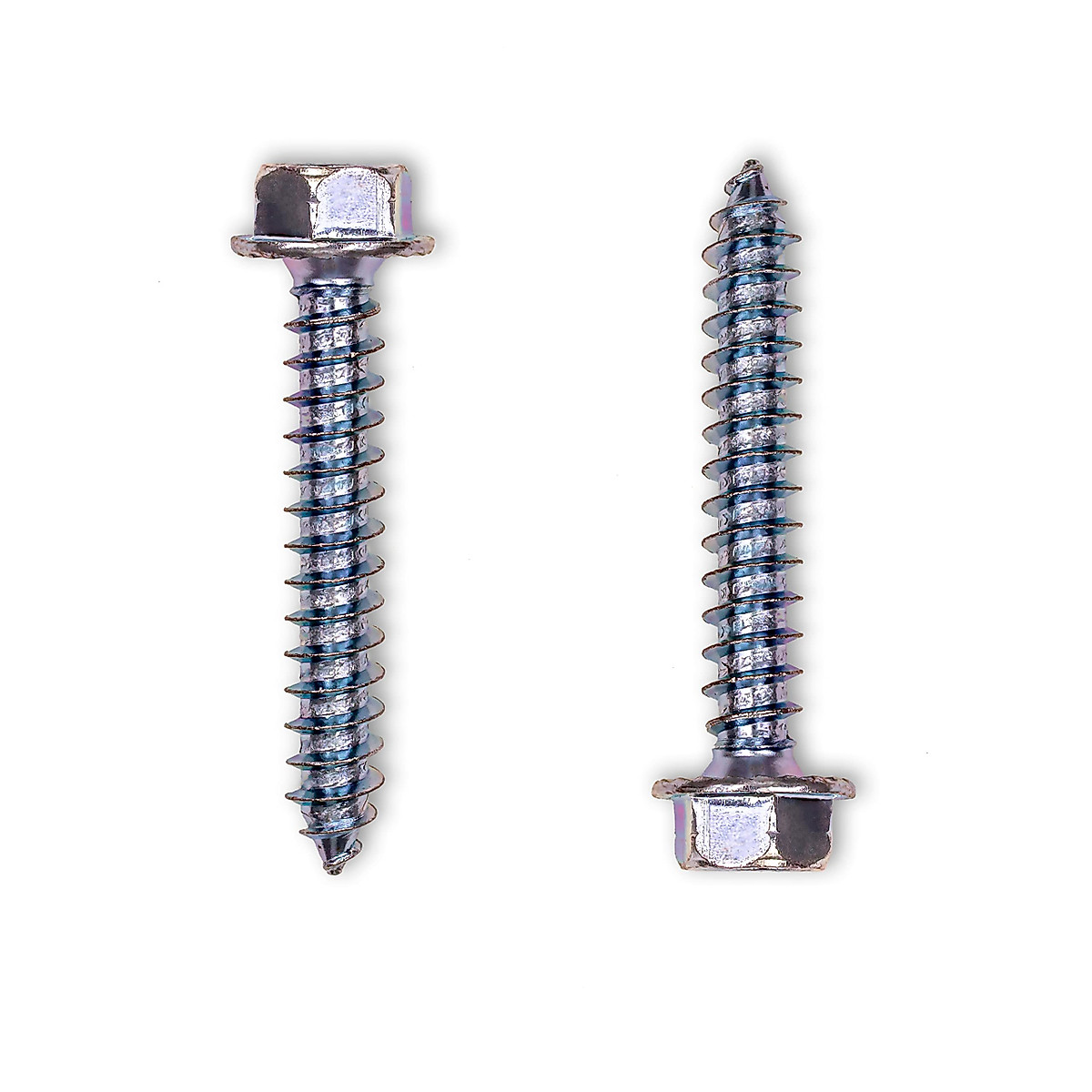 SatelliteSale General Purpose 5/16" Outer Diameter X 2" Long 7/16" Hex Head Lag Bolt Zinc Plated Screws