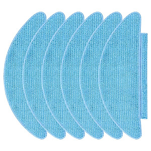 NUHFUFA 6 PCS Washable Mop Pad Robot Sweeper Accessories for Lubluelu SL60D/SG60/SL61, Replacement Cloths Wipe Rags