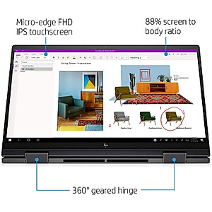 HP Newest Envy x360 2-in-1 Flip Laptop, 15.6" Full HD Touchscreen Display, AMD Ryzen 7 5700U 8-Core Processor, 64GB RAM, 1TB SSD, Backlit Keyboard, Stylus Pen Included, Windows 11 Home