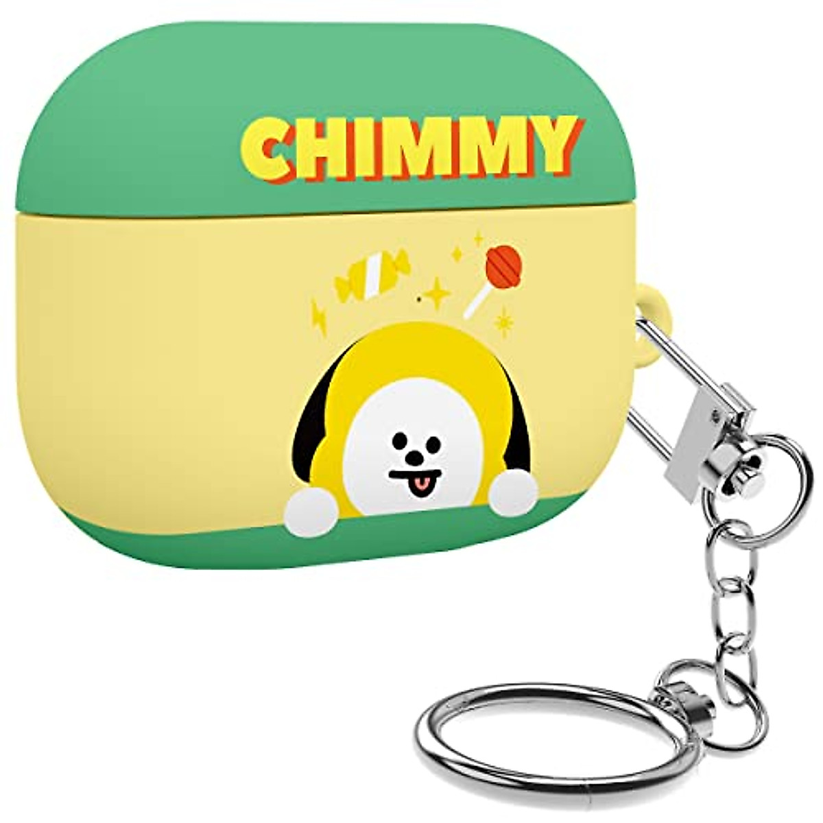 BT21 Official Merchandise Designed for Airpods Pro Case Cover Protective Hard Case with Keychain for Airpods Pro Case - CHIMMY