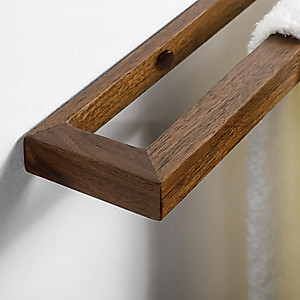 Towel Racks for Bathroom Wall Mounted,Wooden Bathroom Towel Holder,Heavy Duty Towel Bar Enhance Your Modern Bathroom Decor