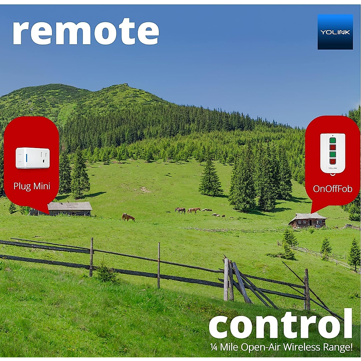 YoLink Smart Plug with Energy Monitoring, 1/4 Mile World's Longest Range Smart Home Mini Outlet Works with Alexa Google Assistant IFTTT Remote Control Home Appliances Anywhere, YoLink Hub Required