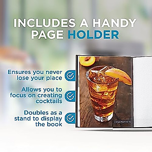 Bartesian Cocktail Menu Book - 2023 Mixed Drinks Recipe Bartender Book with Pictures and Recipes of All Cocktails - Mixology Bartending Book Elevates Home Bar Aesthetic