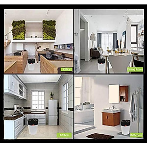 Besli 8 Gallon Black Drawstring Trash Bag Garbage Bag Trash Can Liner,0.9 Mil,90 Counts