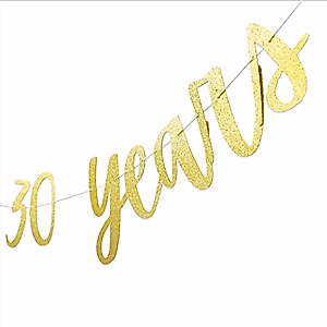 Cheers to 30 Years Banner - Happy 30th Birthday Banner，30th Birthday Banner，30th Birthday Banner for Women/men，30 Birthday Party Decorations Banner，Happy 30th Birthday Banner Party Decorations