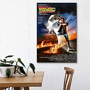 LFFII BACK TO THE FUTURE Time Travel MOVIE Poster Decorative Painting Canvas Wall Art Living Room Posters Bedroom Painting 16x24inch(40x60cm)