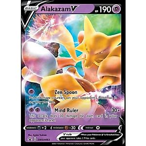 Alakazam V - SWSH083 - Pokemon Black Star Promo - Ultra Rare Holo