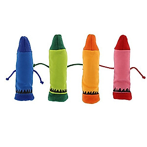 MerryMakers The Day the Crayons Quit Finger Puppet Playset, Set of 4, 5-Inch Each