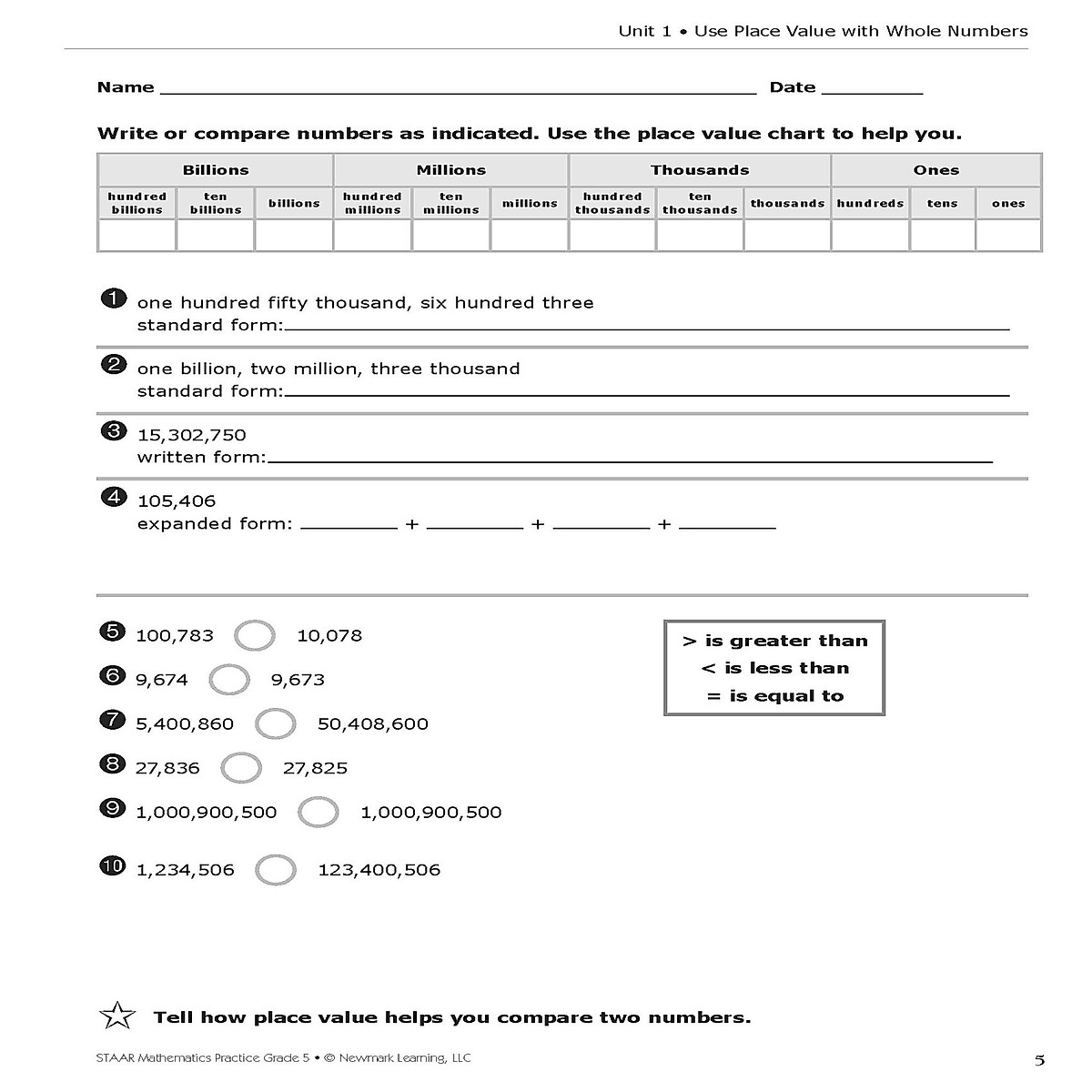 Staar Mathematics Practice Grade 5 II Teacher Resource