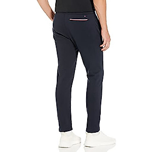 Tommy Hilfiger Men's Essential Fleece Jogger Sweatpants, Hilfiger Navy, XXL