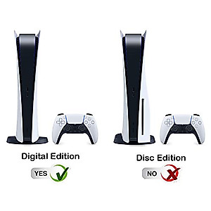 SKINOWN Skin Sticker Decal for PS5 Digital Edition Console and Controllers Purple Sapce