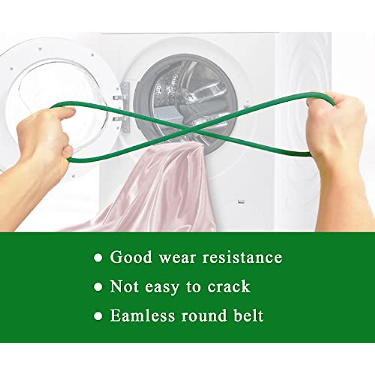 Seamless Portable Compact Dryer Blower Fan Belt Compatible with Euhomy CD-13 (3.4 Cu.ft/3.5 Cu.ft Dryer), Mini Dryer Blower Fan Belt