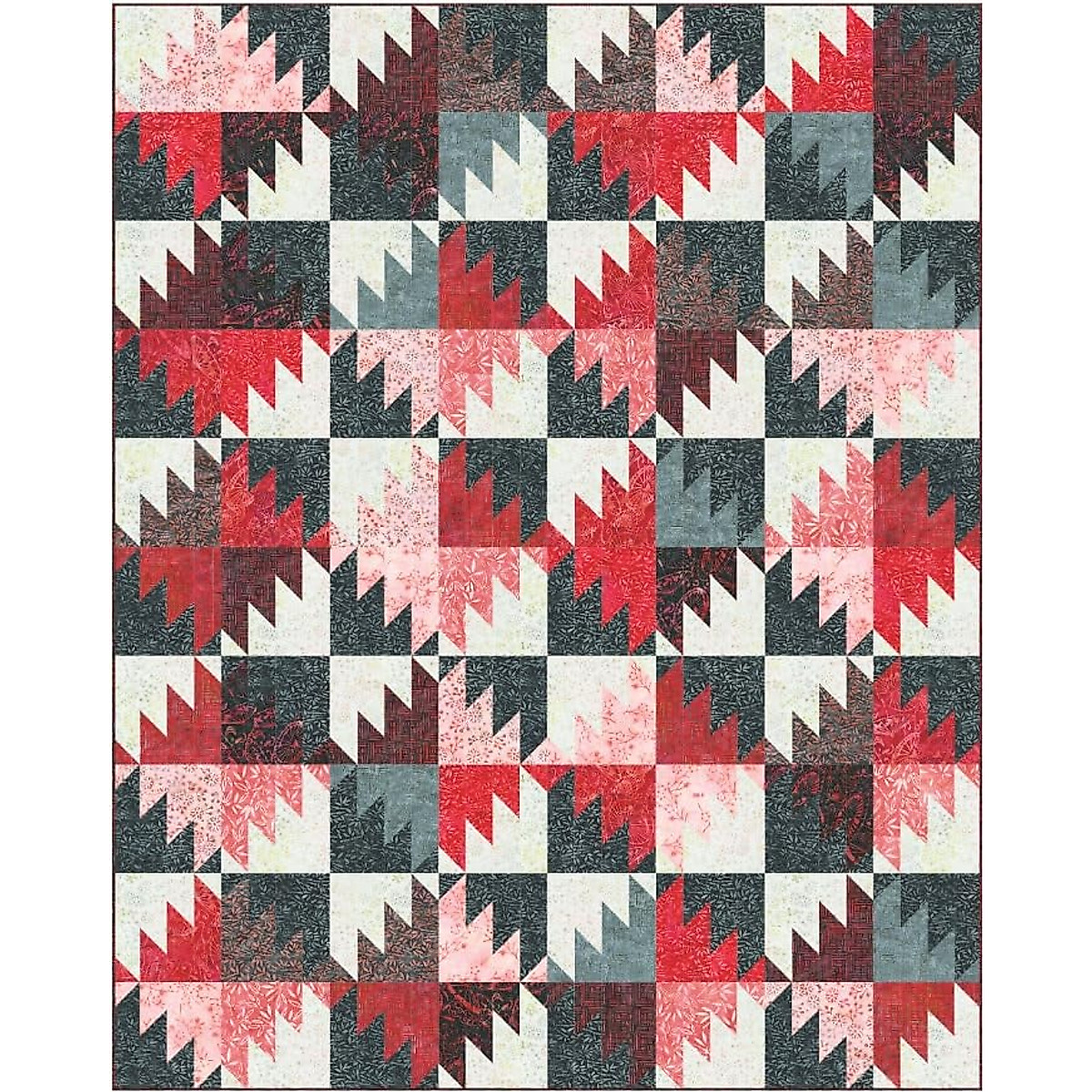 Robert Kaufman Artisan Batik Bamboo Garden Flowers, Fabric by The Yard (Dove)