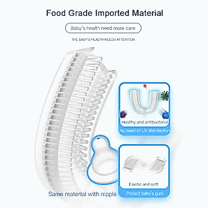 Dirk41 Kids Toothbrushes ,All Rounded Children U Shape Toothbrush, 2/4PCS U-Shaped Toothbrush for Kids, Kids U Shaped Toothbrush, Rounded Children U Shape Toothbrush, 360° Oral (Multicolor, 4)