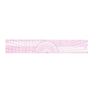 HARFINGTON Styling Sewing French Curve Ruler, 30.5x5cm Dress Makers Ruler Clear Sewing Tailors Pattern Making Ruler for Fashion Design and Guides for Fabric