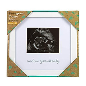 Kate & Milo We Love You Already Ultrasound Picture Frame, Keepsake Sonogram Frame, Expecting Parent Gift, White