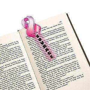 Fun Express - Pink Ribbon Poly Bookmark - Stationery - Bookmarks - Bookmarks - 48 Pieces