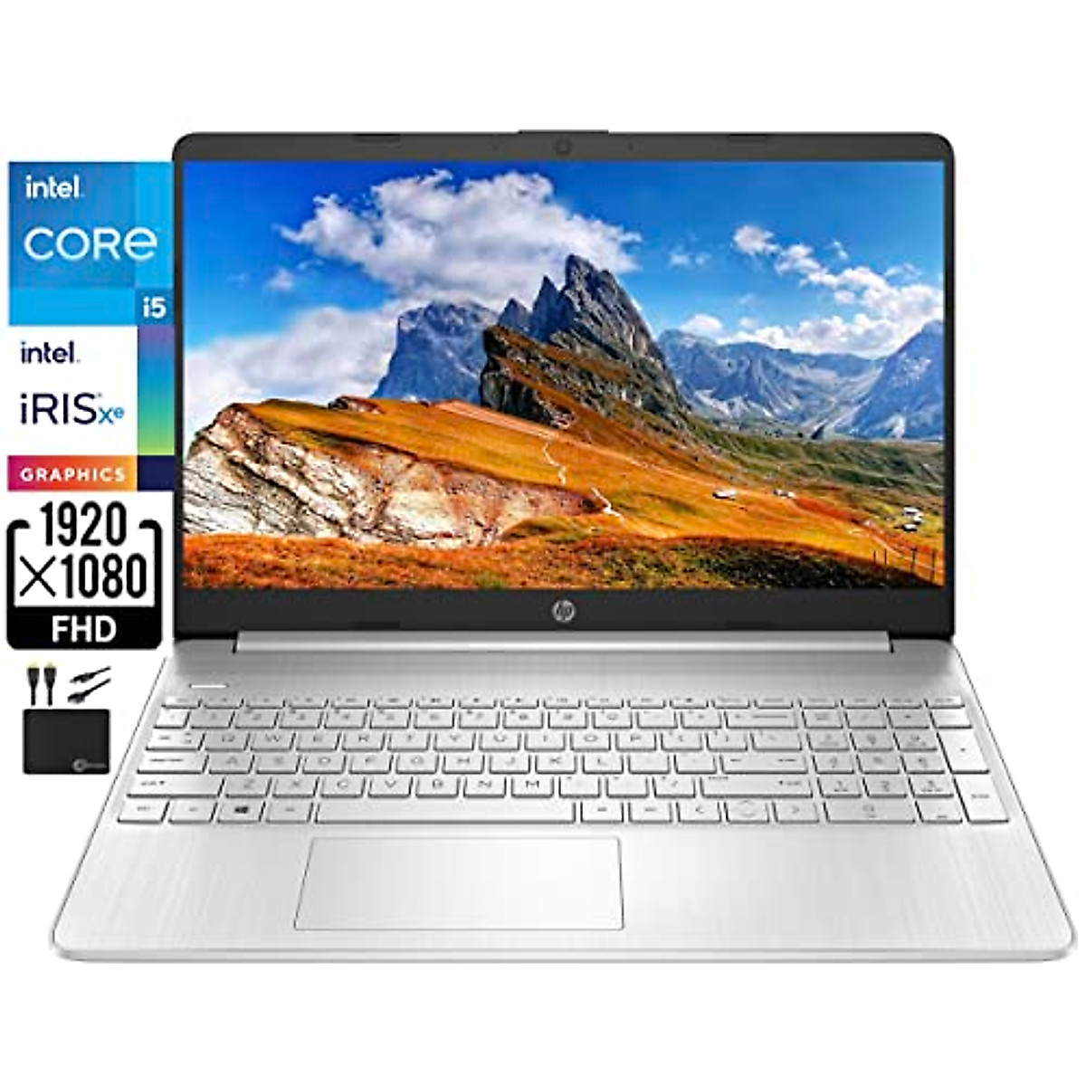 HP 2023 Newest 15.6â€™â€™ FHD Screen Laptop, Quad Core Intel i5-1135G7 (Beat i7-1065G7,Upto 4.2GHz), Iris Xe Graphics, 8GB RAM, 256GB SSD, HD Webcam, WiFi 6, 9+ Hours Battery, Winows 11+ Accessories