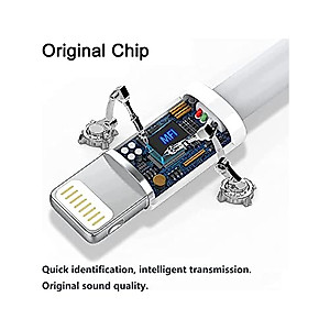 Apple Earbuds/Wired Earphones/iPhone Headphones/Lightning [Apple MFi Certified] Built-in Microphone & Volume Control Compatible with iPhone 7/8/X/11/12/13/14/Pro/Pro Max, Support All iOS System